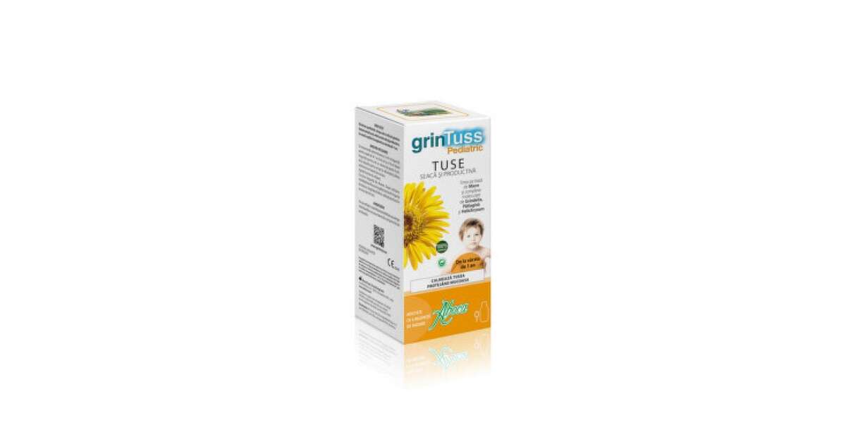 GrinTuss Pediatric sirop de tuse pentru copii, 180 mililitri, Aboca ...