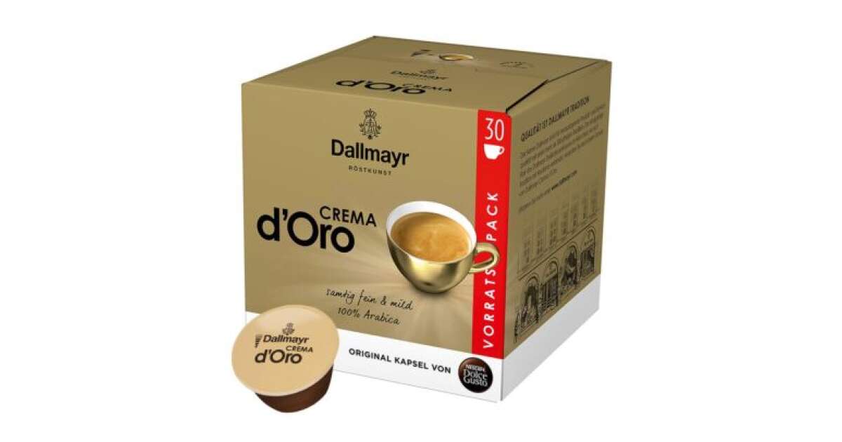 Nescafé Dallmayr Crema d'Oro - Dolce Gusto kompatibilis kapszula ...