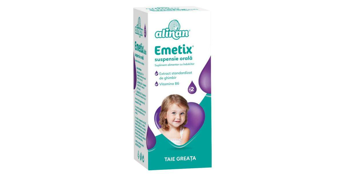 Suspensie orala Alinan Emetix, 20 ml, Fiterman Pharma | Pepita.com