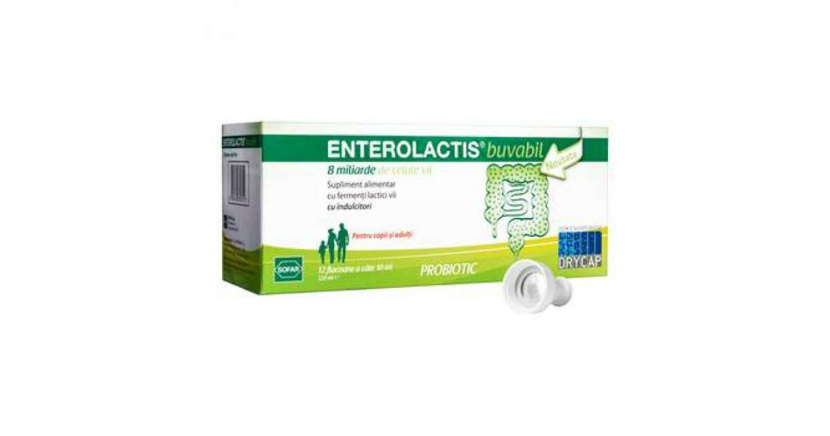 Enterolactis buvabil, 12 flacoane, Sofar | Pepita.com