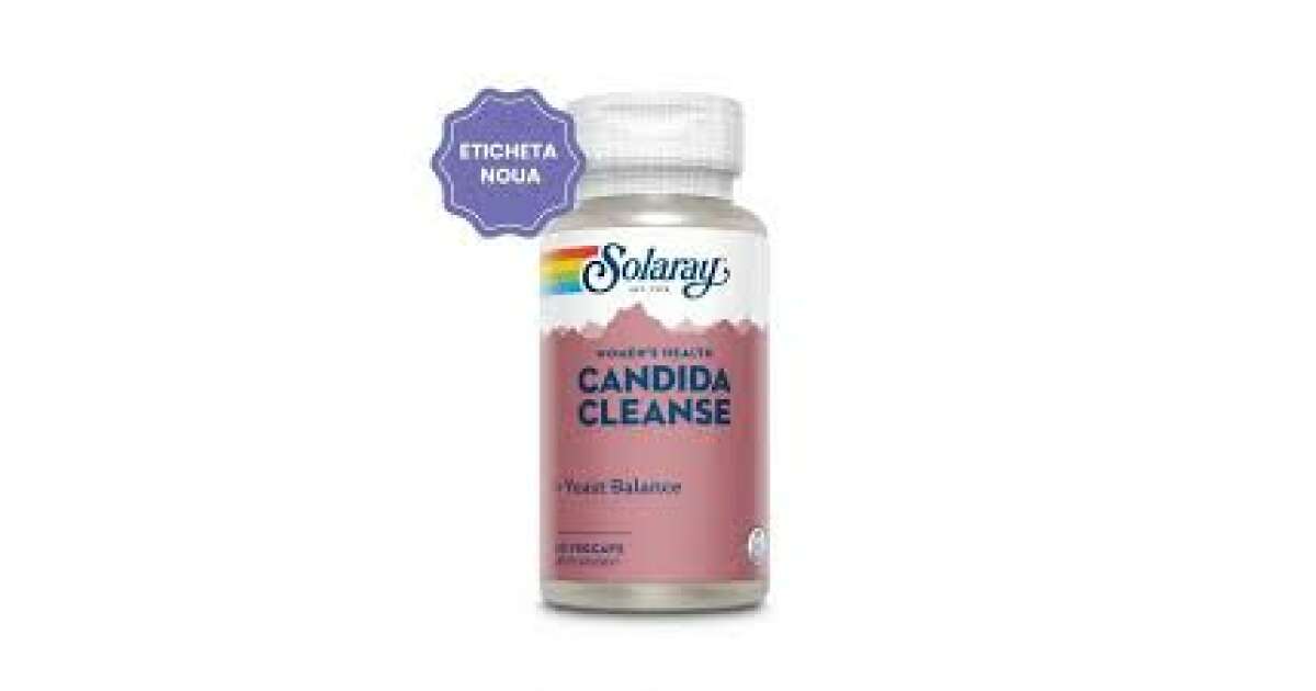 Candida Cleanse Solaray, 60 capsule, Secom | Pepita.com