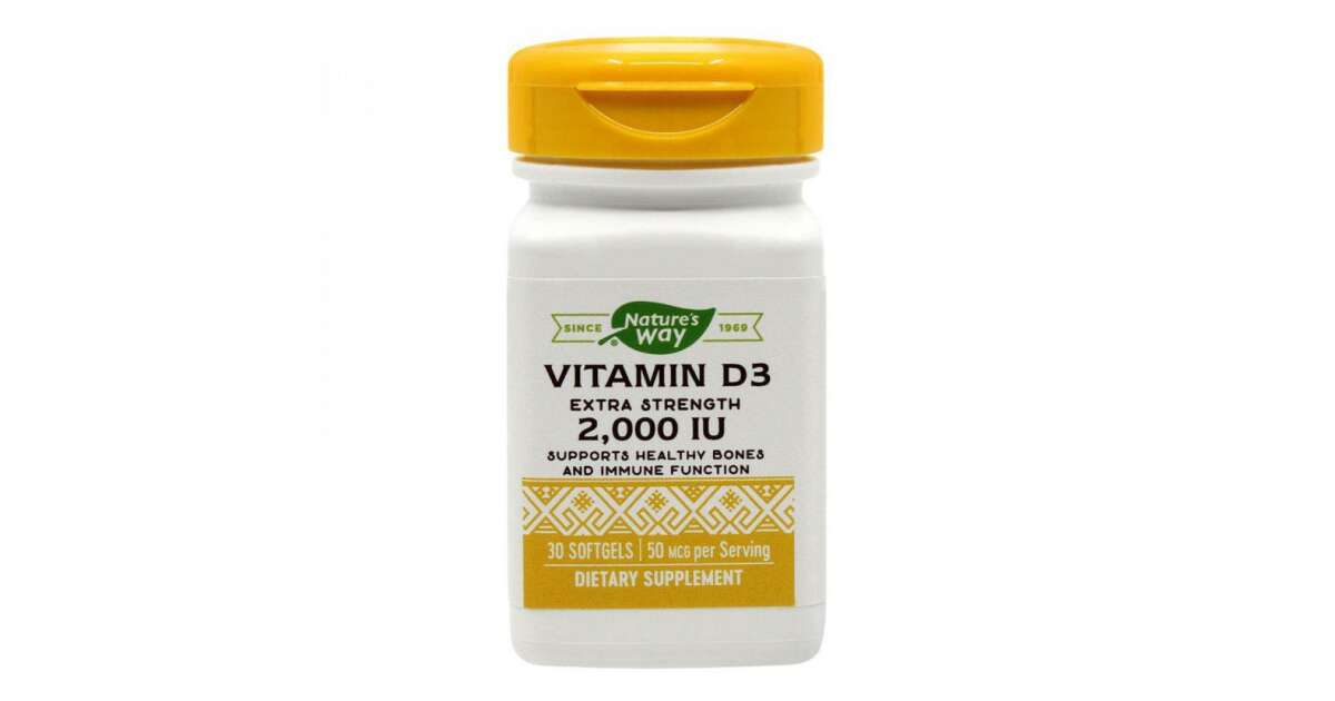 Vitamina D3 2000 UI Nature's Way, 30 capsule, Secom | Pepita.com