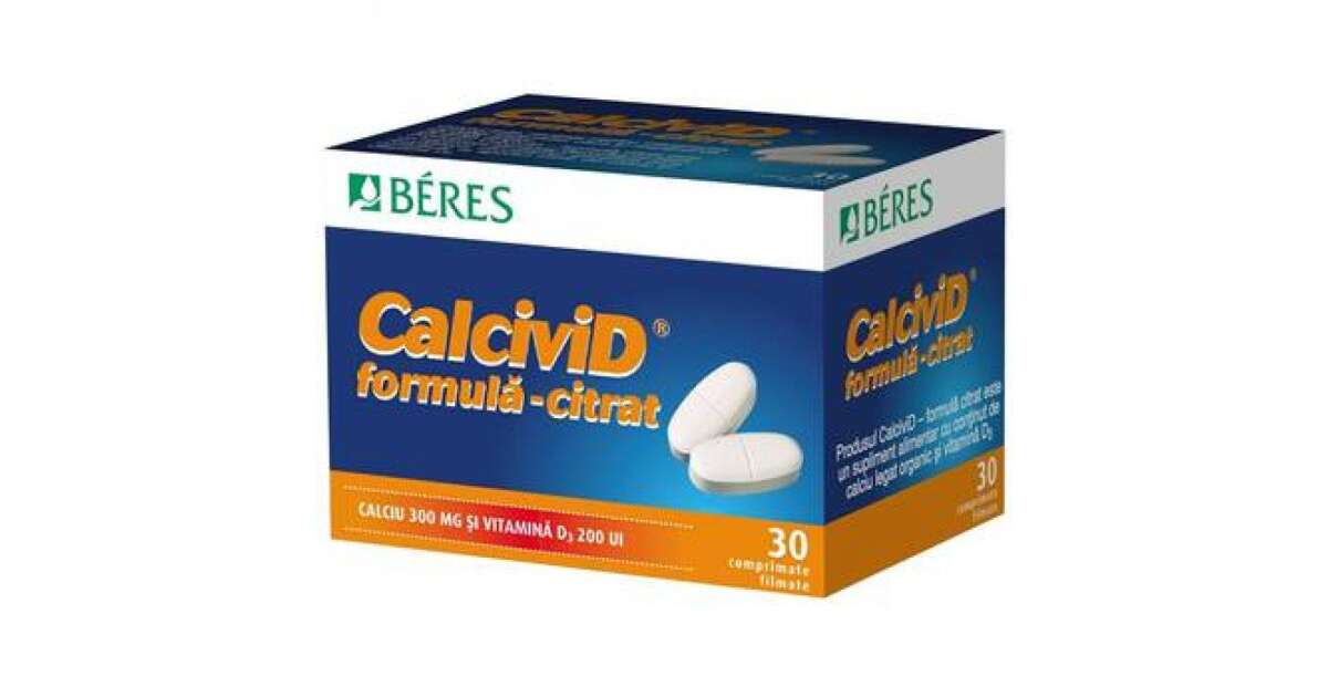 Calcivid - Citrát formula, 30 tabletta, Beres | Pepita.hu