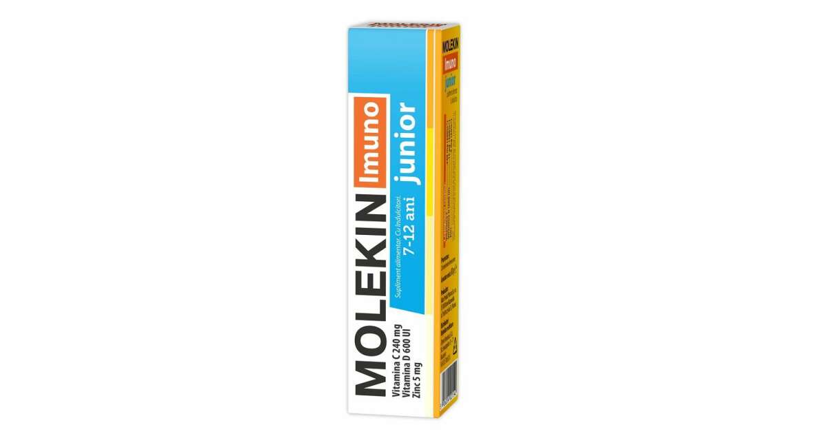 Molekin Imuno Junior, 20 comprimate efervescente, Zdrovit | Pepita.com