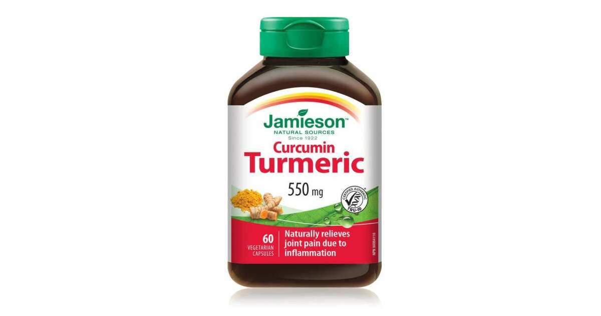 Curcumin Turmeric 550mg, 60 comprimate, Jamieson | Pepita.com