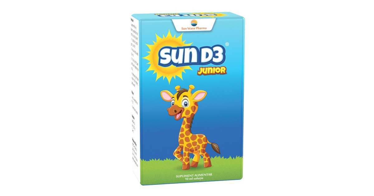 Sun D3 Junior cseppek, 10 ml, Sun Wave Pharma | Pepita.hu