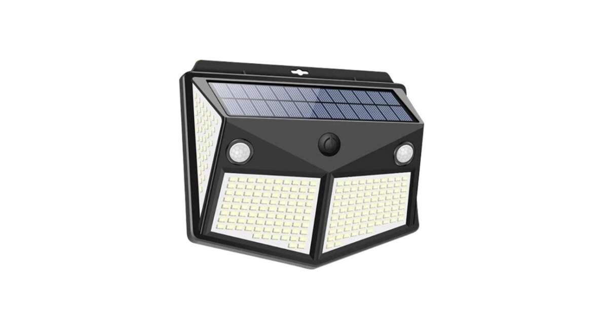 260 LED-es falra szerelhető napelemes lámpa | Pepita.hu