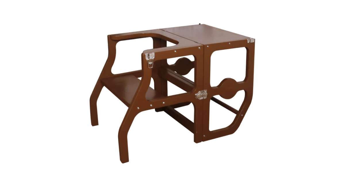 Scaun inaltator pentru copii, pliabil, convertibil 2 in 1 scaun si masa ...