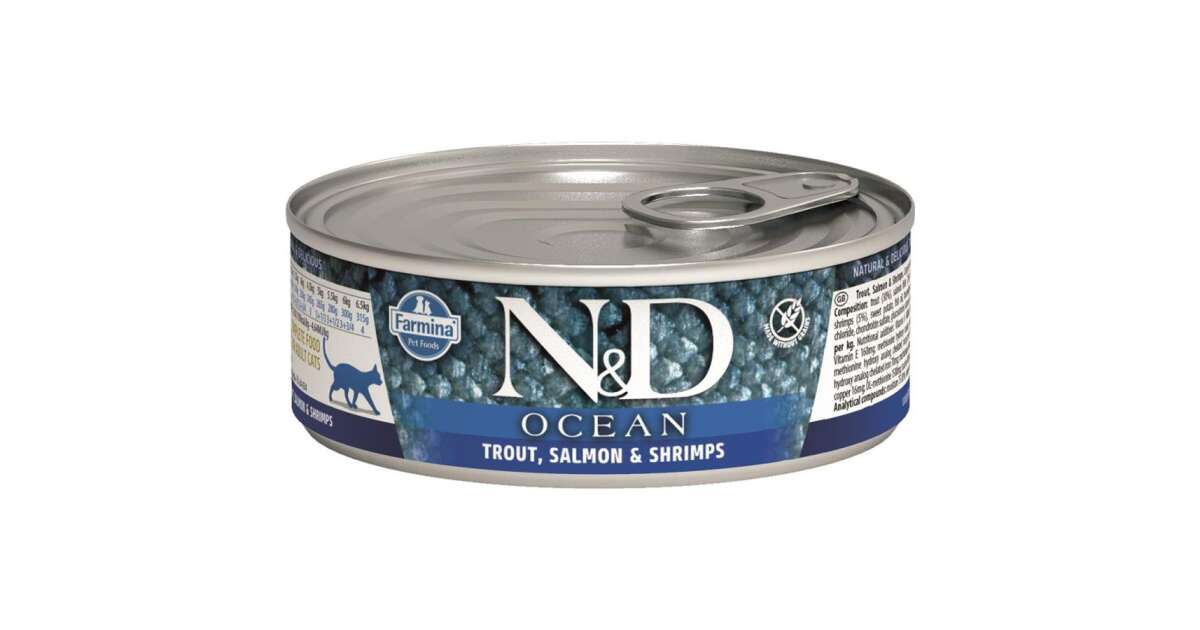 N&D Ocean cat conservă ton&somon 70g | Pepita.com