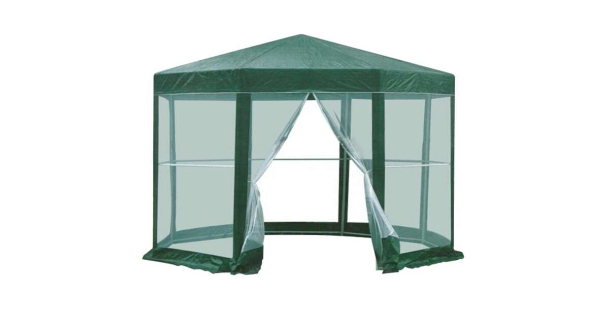 Kereskedelmi kerti pavilon sátor 2x2x2 m szúnyoghálóval | Pepita.hu