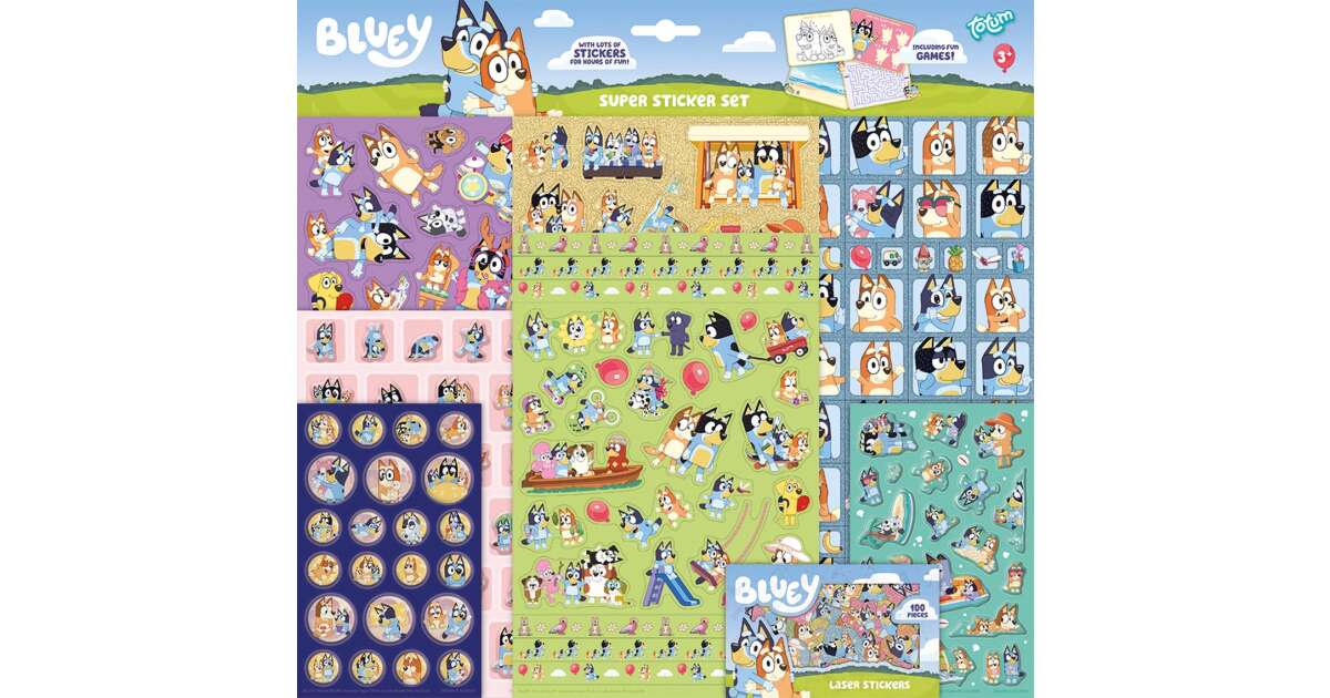 Szuper Bluey matricakészlet | Pepita.hu