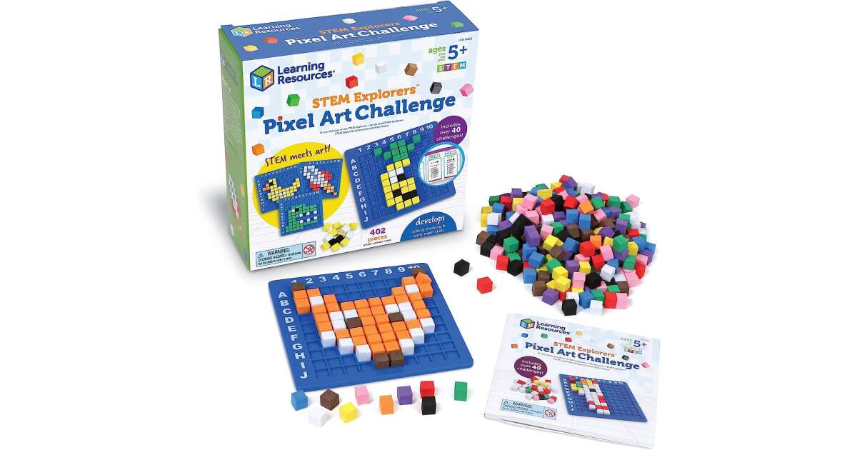 STEM Logic Game Pixel Art 500 Colored Cubes Tanulási források | Pepita.hu