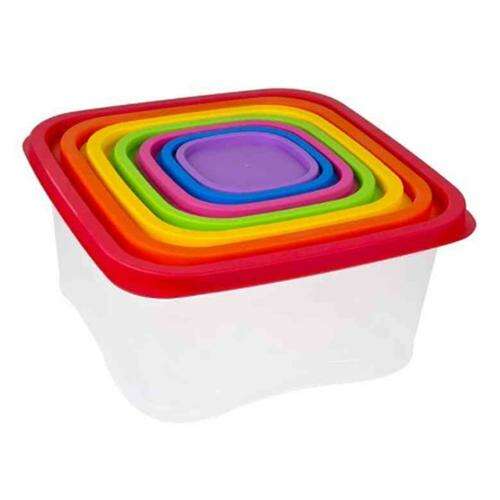 Set cutii alimente curcubeu 7 bucati | Pepita.com