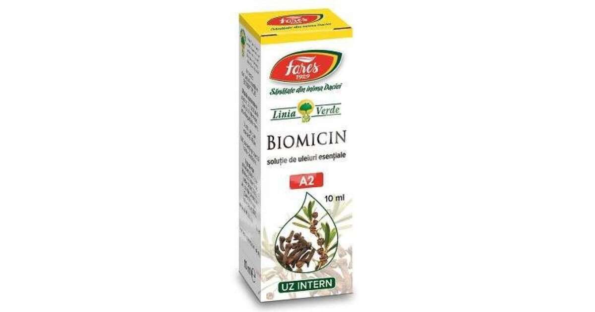 Biomicin solutie, A2, 10 ml, Fares | Pepita.com