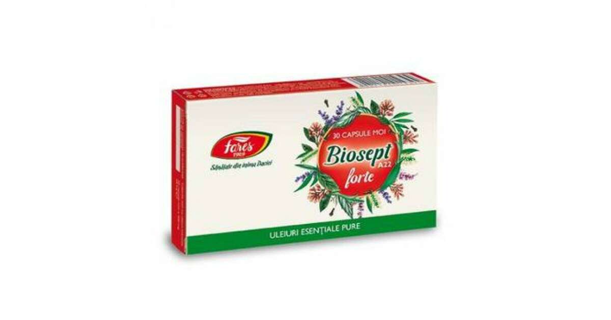 Biosept Forte A22, 20 capsule, Fares | Pepita.com