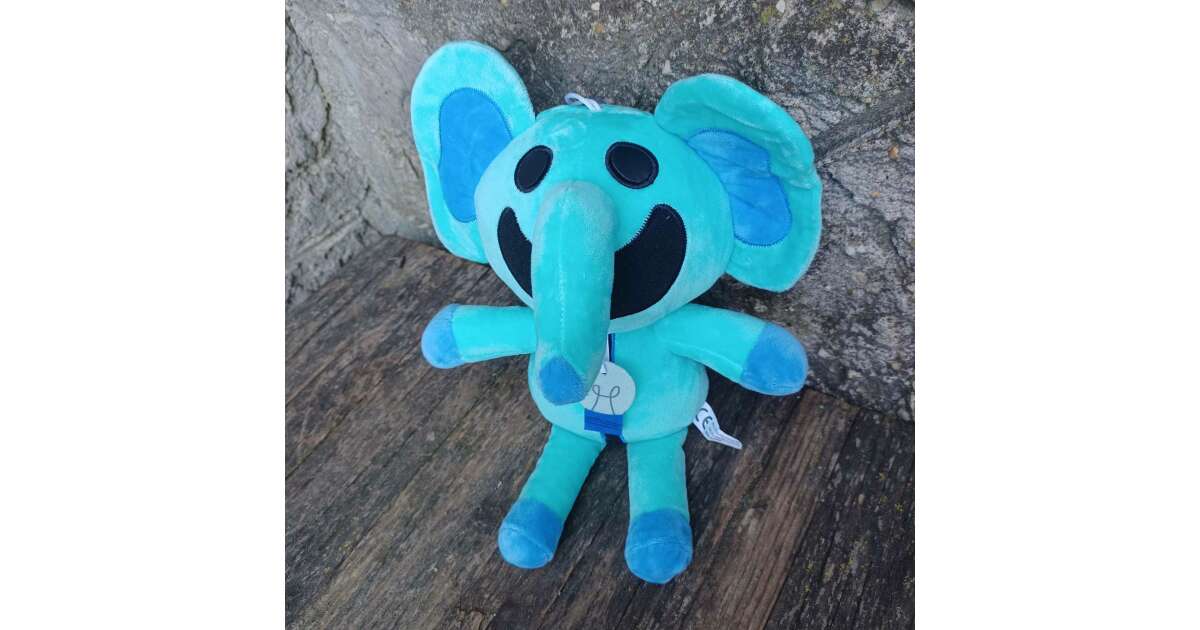 Poppy Playtime The Smiling Critters Bubba Bubbaphant plüss 31cm | Pepita.hu
