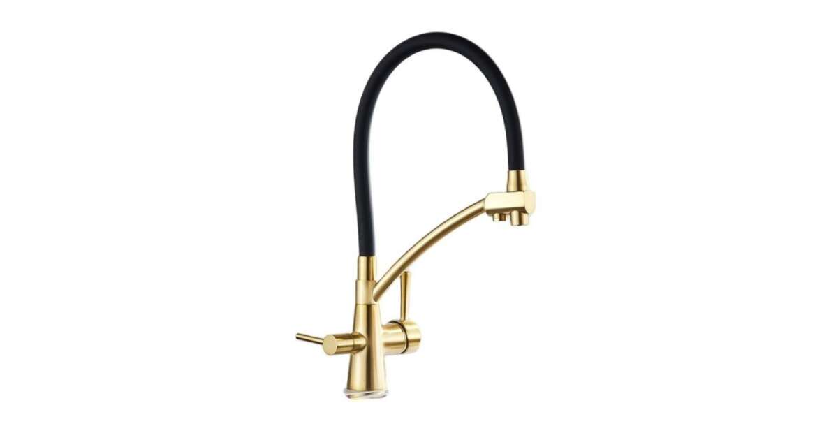 Blackswan M57 Kitchen Faucet with Filtered Water Outlet, Matt Gold ...