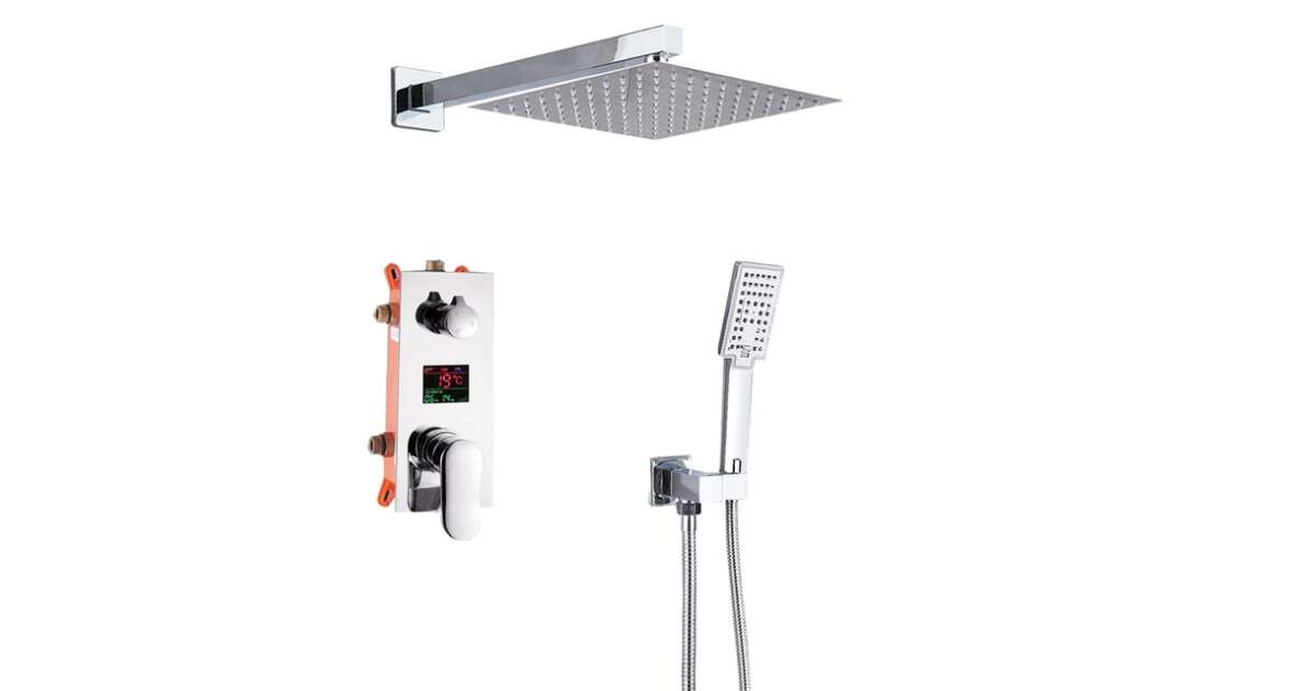 Recenzii: Set baterie dus, Blackswan, Tip M180, model crom, cu 2 cai si ...