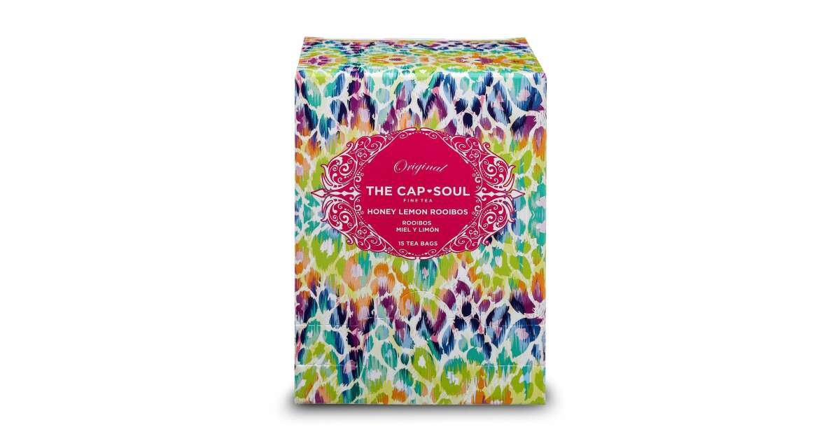 The Cap Soul mézes és citromos tea, Rooibos, 15 tasak, gyógynövényes ...