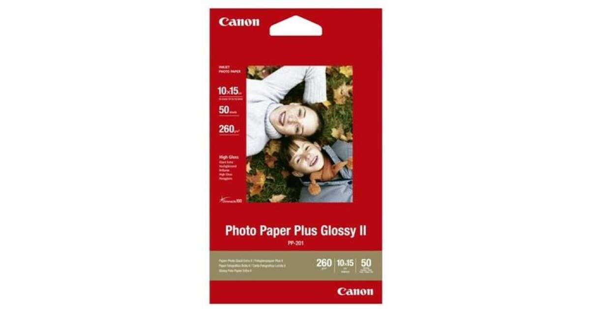 CANON 10x15 cm 260 g PP-201 inkjet extra glossy photo paper (50 sheets ...