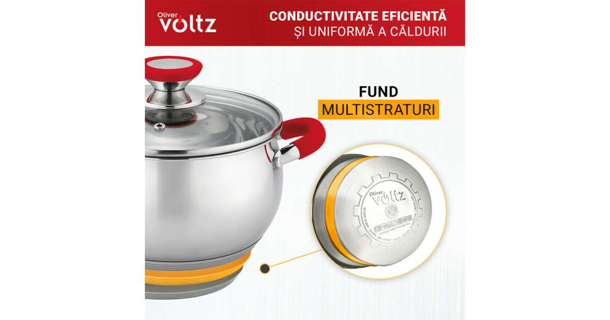 Oliver Voltz OV51210N24, 24 cm, 6 l, indukcia, siliknov rukovte ...