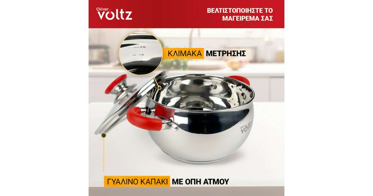 Oliver Voltz OV51210N24, 24 cm, 6 l, indukcia, siliknov rukovte ...
