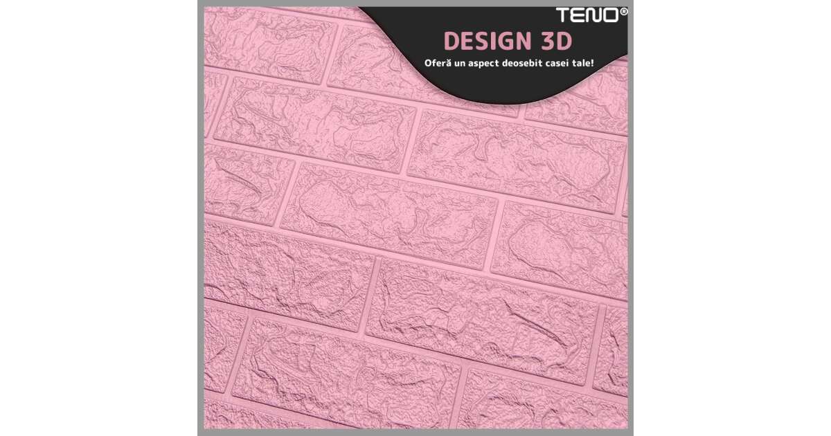 Teno® 3D Tégla Tapéta - Öntapadós - 53 nm | Pepita.hu