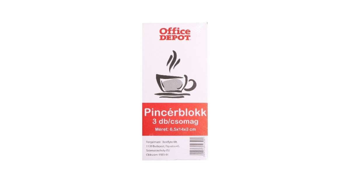 Office Depot Kellnerunterlage, 6,5 x 14 x 3 cm, 3 Stück/Box | Pepita.com