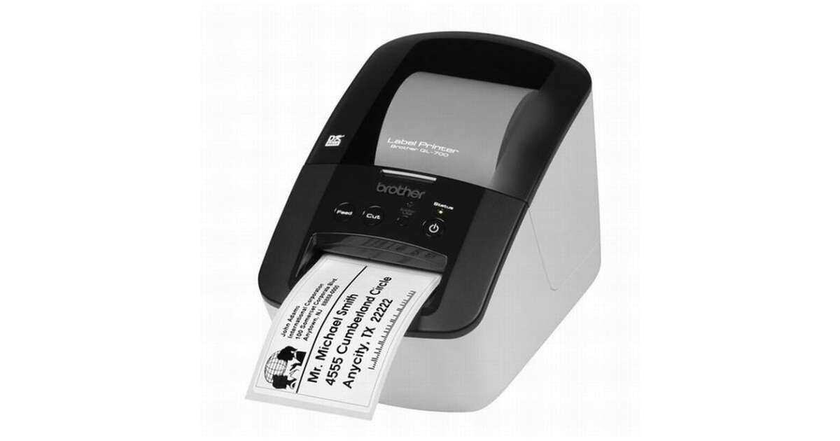 BROTHER Label Printer QL-700, desktop, thermal, 93 labels/minute, 150mm ...