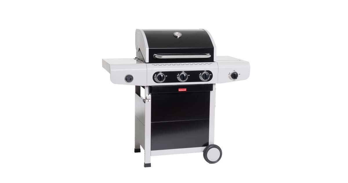 Barbecook BC-GAS-2018 Siesta 310 Black Edition gázgrill, oldalégővel ...