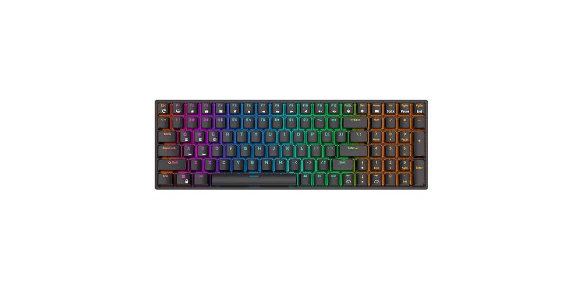 Mechanical keyboard Royal Kludge RK100 RGB, Brown switch (black) (RK100 ...