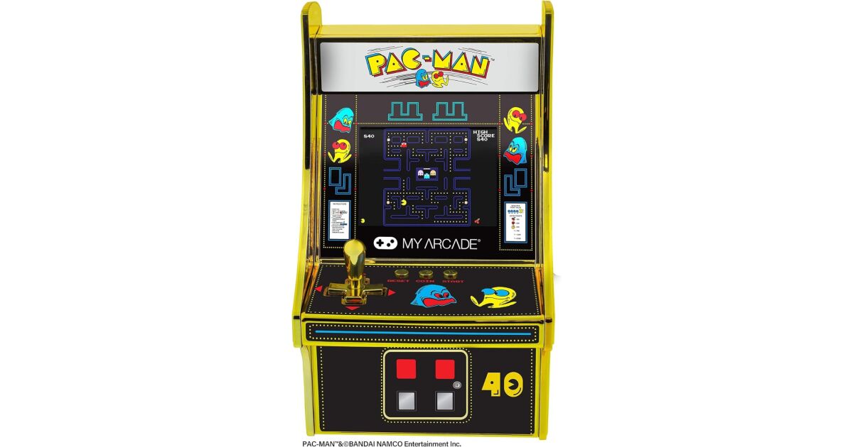 My Arcade DGUNL-3290 Pac-Man 40th Anniversary Micro Player Retro Arcade ...
