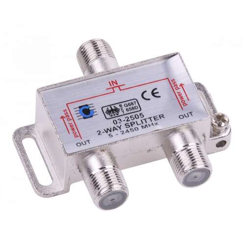 Splitter 2 cai Power Pass 5-2450 MHZ | Pepita.com