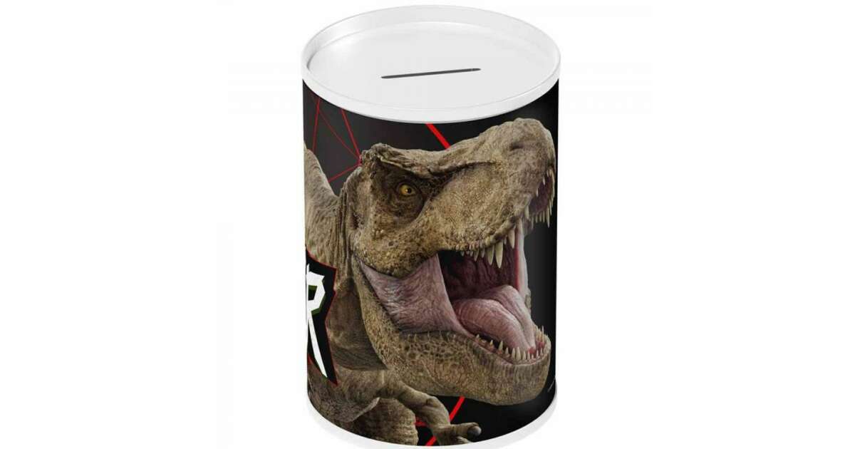 Luna: Jurassic World dinoszauruszos henger alakú fém persely 10x15cm | Pepita.hu