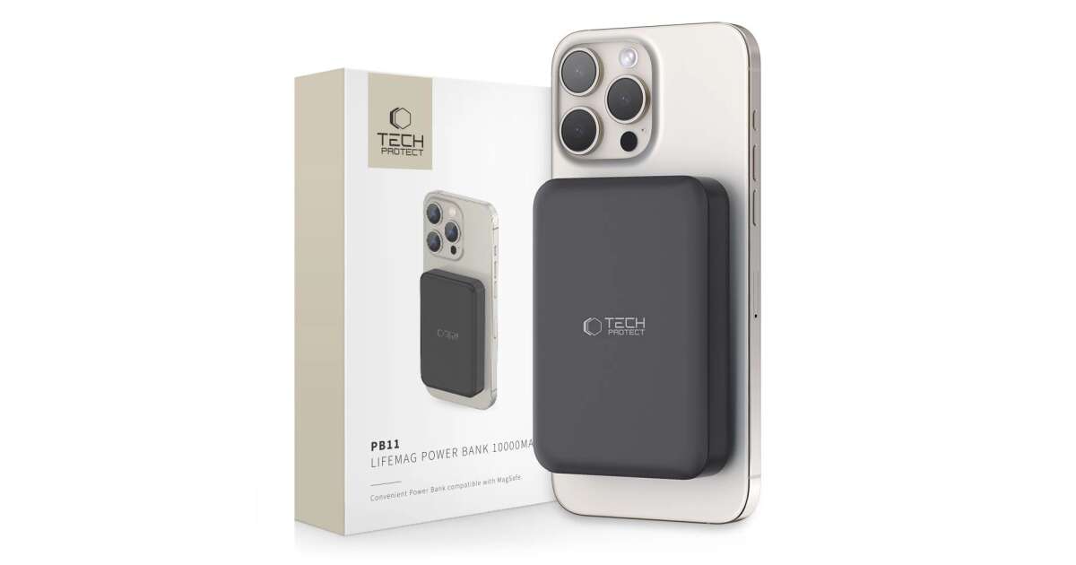 Tech-Protect LifeMag PB11 Powerbank with MagSafe 10000mAh 15W USB-C ...