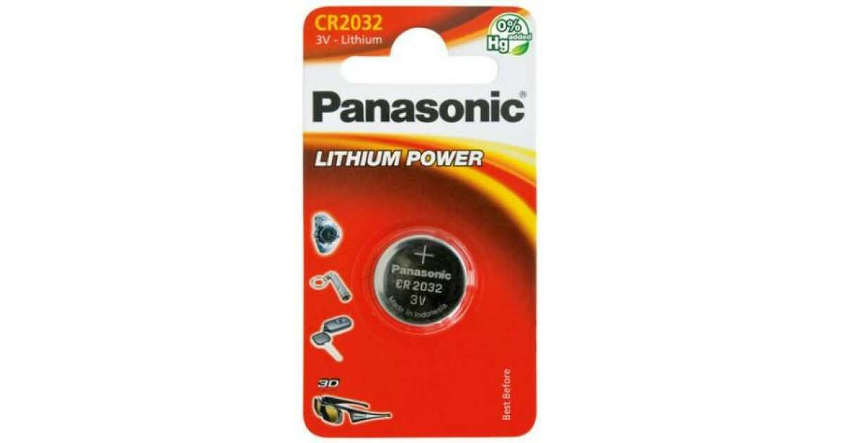 Panasonic Lithium Power CR2032 gombelem (1db/csomag) | Pepita.hu