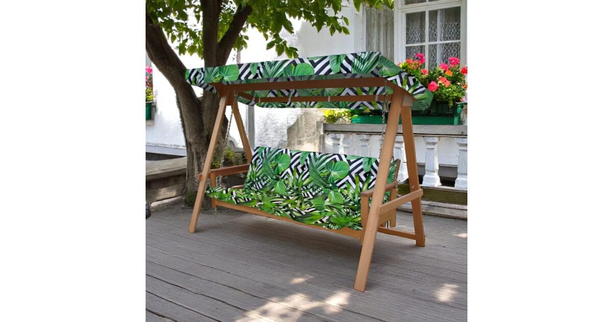 Trópusi Levélminta Hintaágy Párna - 3 részes - 150cm | Pepita.hu