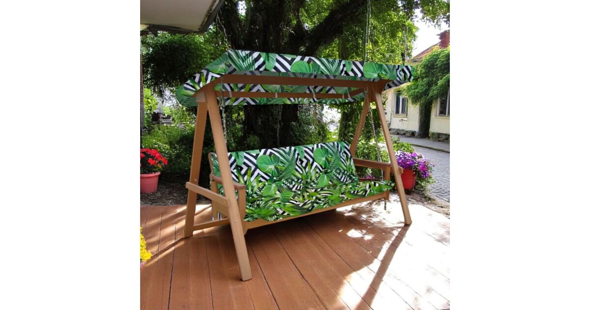 Trópusi Levélminta Hintaágy Párna - 3 részes - 150cm | Pepita.hu
