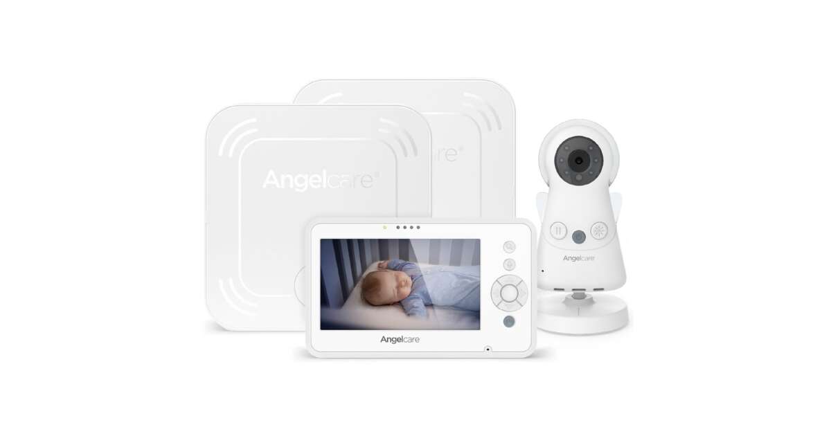 Angelcare monitor de respirație și baby monitor cu cameră, cu două ...