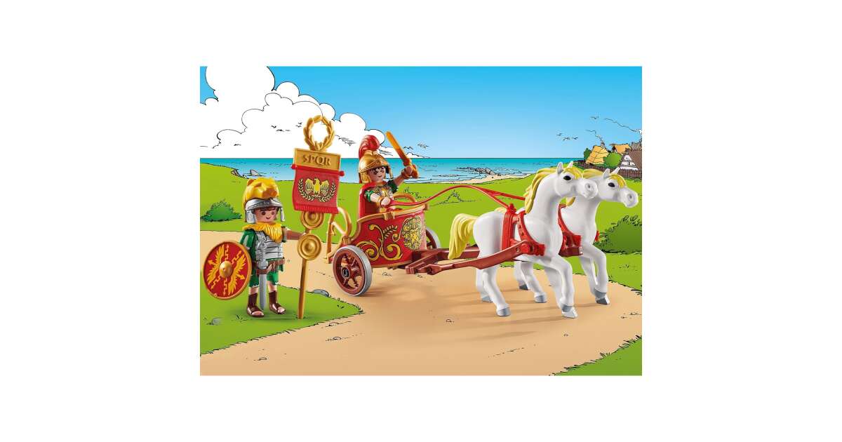 Playmobil - Asterix și Obelix - Car de Război Roman - 31 buc | Pepita.com