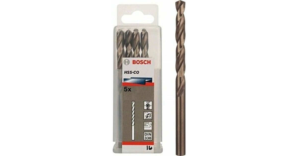 Bosch HSS-Co DIN 338 Ø10,5mm Set burghie spirale metal (5 buc) | Pepita.com