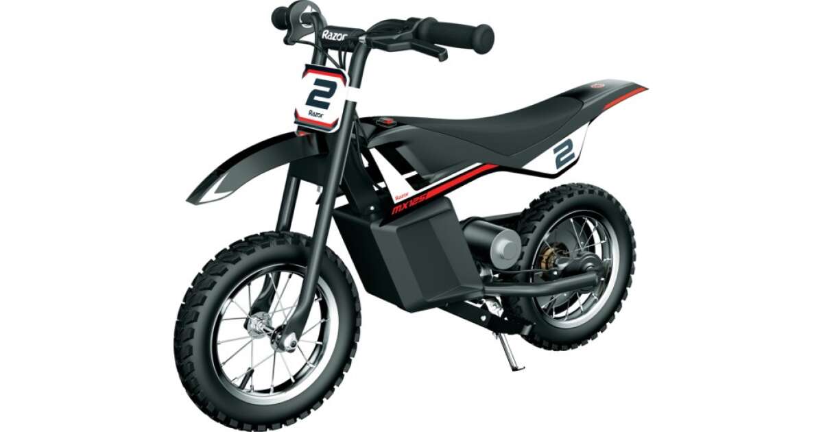 Razor MX125 Dirt Rocket elektromos gyerek járgány - Króm/Fekete | Pepita.hu