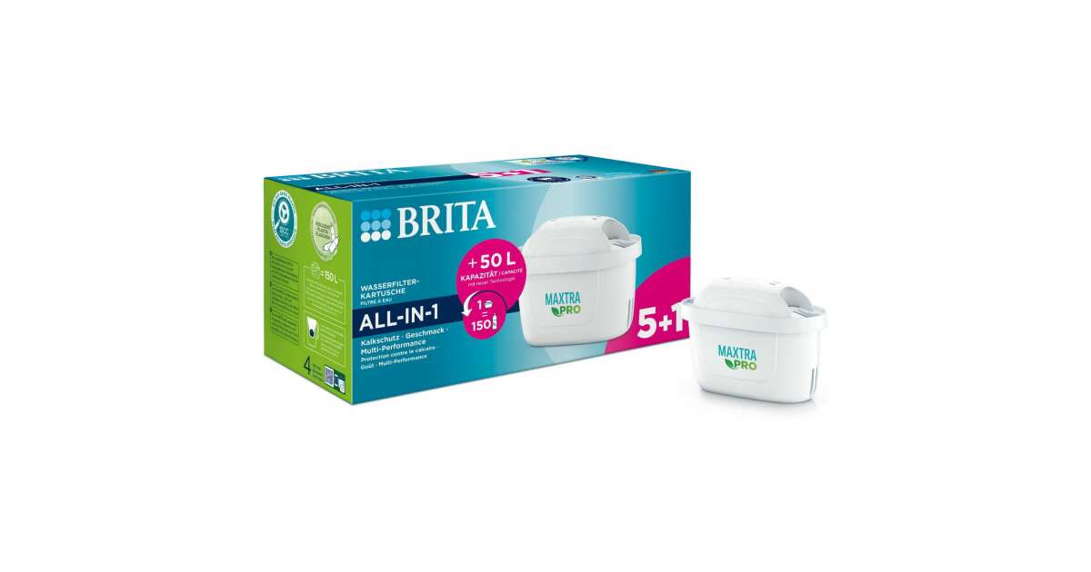 Brita Maxtra Pro ALL-IN-1 Vízszűrő Betét - 6 db | Pepita.hu