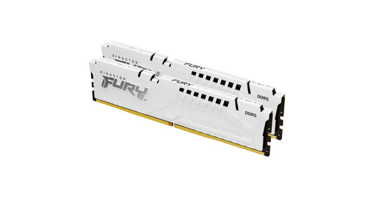 Kingston 32GB / 6000 HyperX Fury White DDR5 RAM KIT (2x16GB) | Pepita.hu