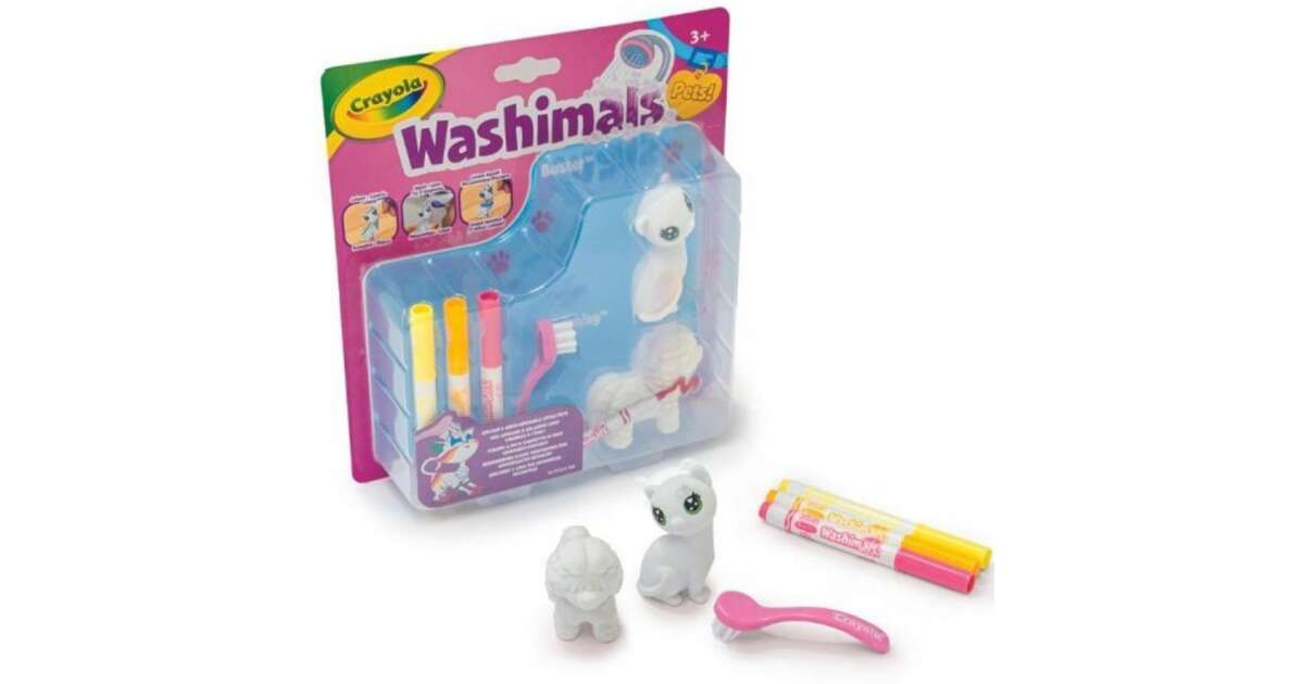 Washimals: Kutya és cica 2db-os szett - Crayola | Pepita.hu