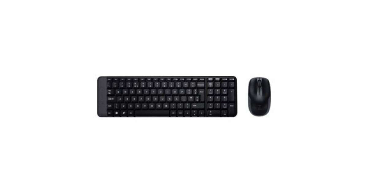 Logitech MK220 Keyboard Wireless RF QWERTY International EER Black ...