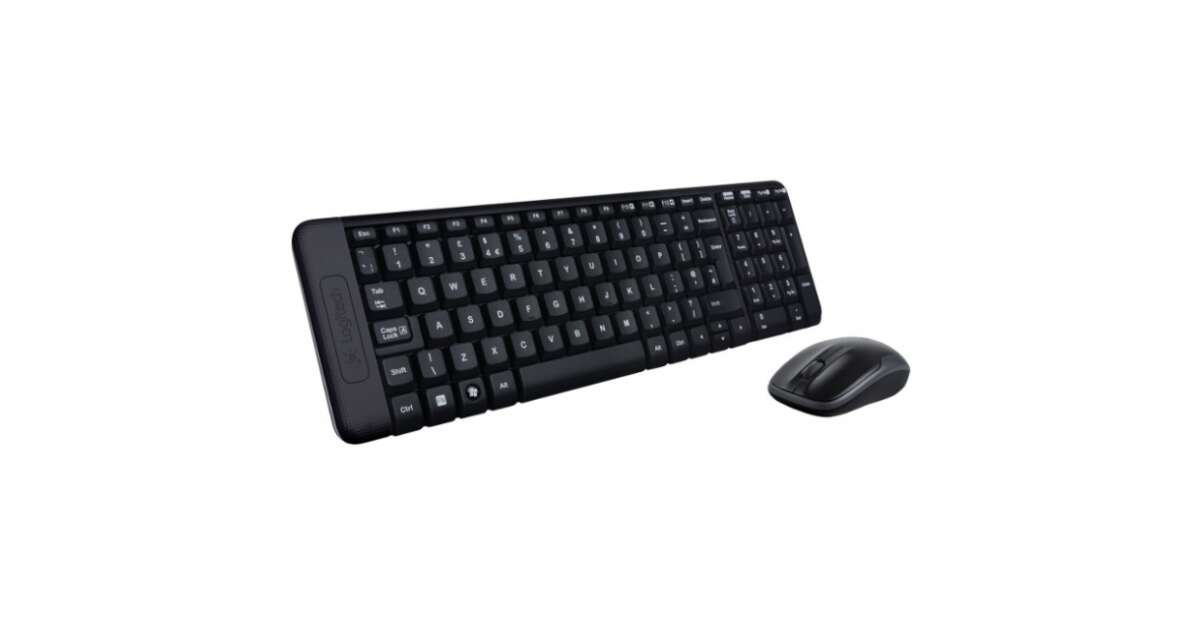 Logitech MK220 Keyboard Wireless RF QWERTY International EER Black ...