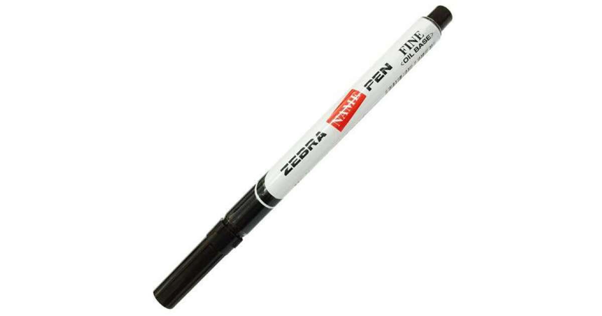 ZEBRA Alcohol marker, 1.5 mm, conical, ZEBRA Name Pen Fine, black ...