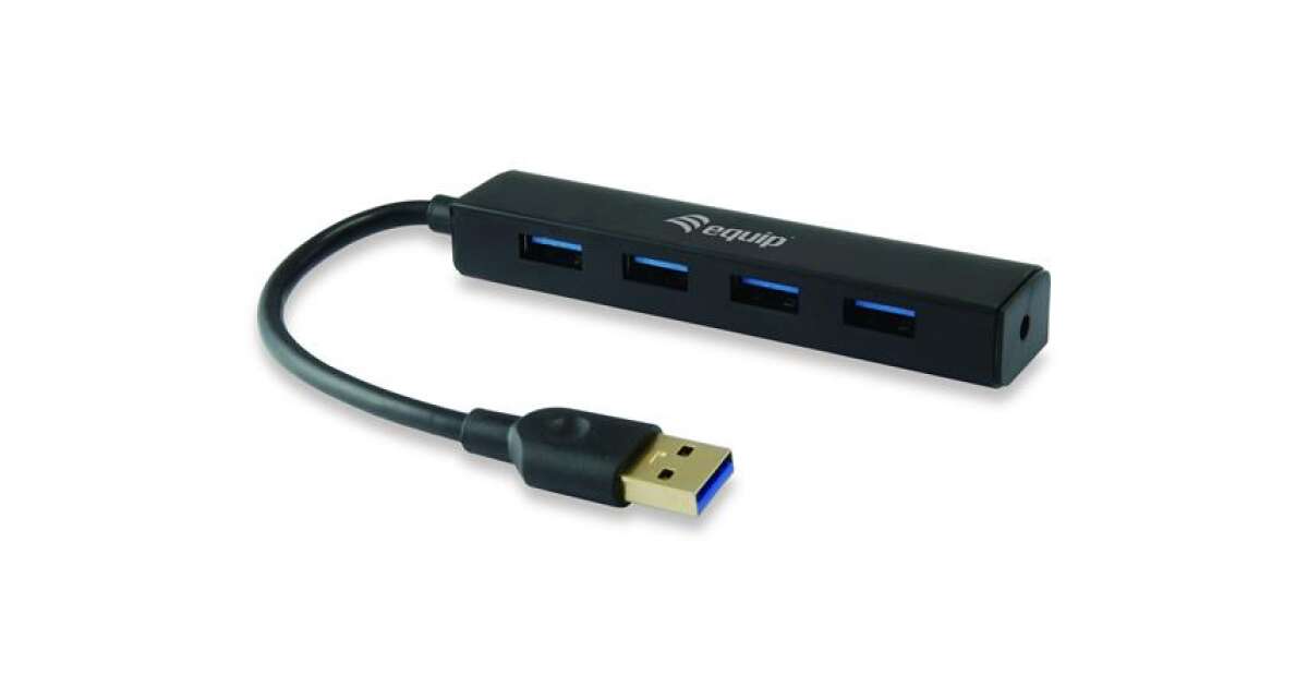 EQUIP USB elosztó-HUB, 4 port, USB 3.2, EQUIP Life | Pepita.hu