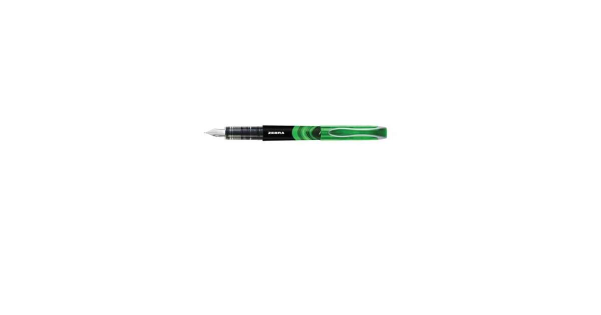 ZEBRA Töltőtoll, 0,6 mm, ZEBRA, zöld | Pepita.hu